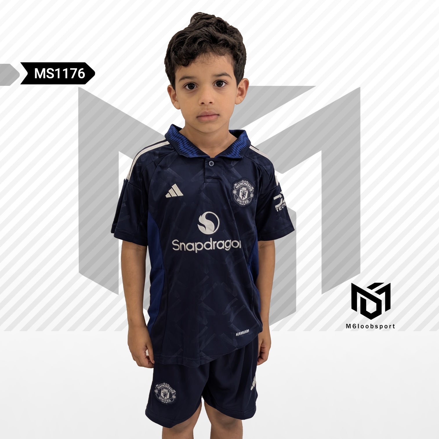 Manchester United 24/25 Away Kids Kit (T-shirt+shorts)